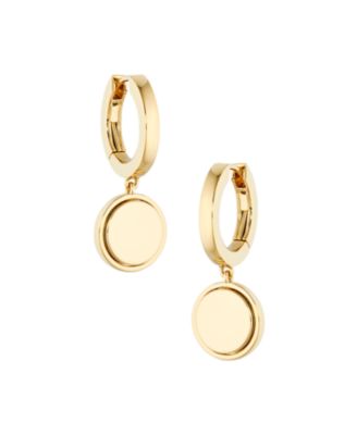 AVA NADRI Gold Small Hoop Coin Drop Earrings - Macy's