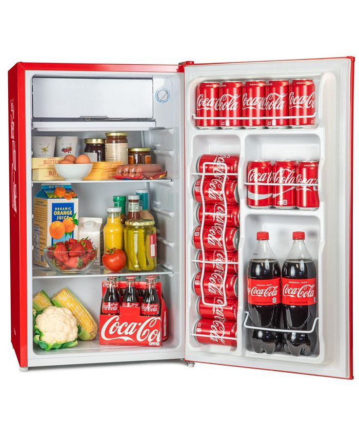 Coca-Cola 3.2 Cubic Feet Refrigerator with Freezer - Macy's