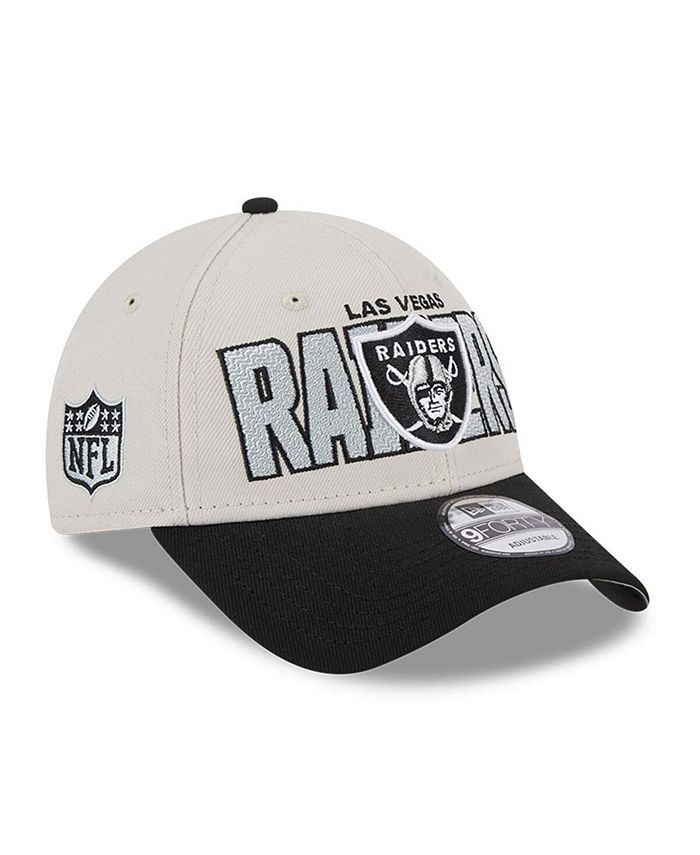 New Era Men's Stone, Black Las Vegas Raiders 2023 NFL Draft 9FORTY Adjustable Hat - Macy's