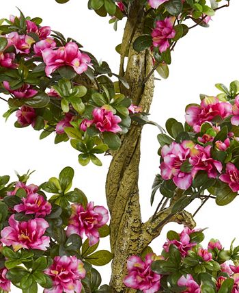 Nearly Natural 5' Azalea Artificial Tree - Macy's