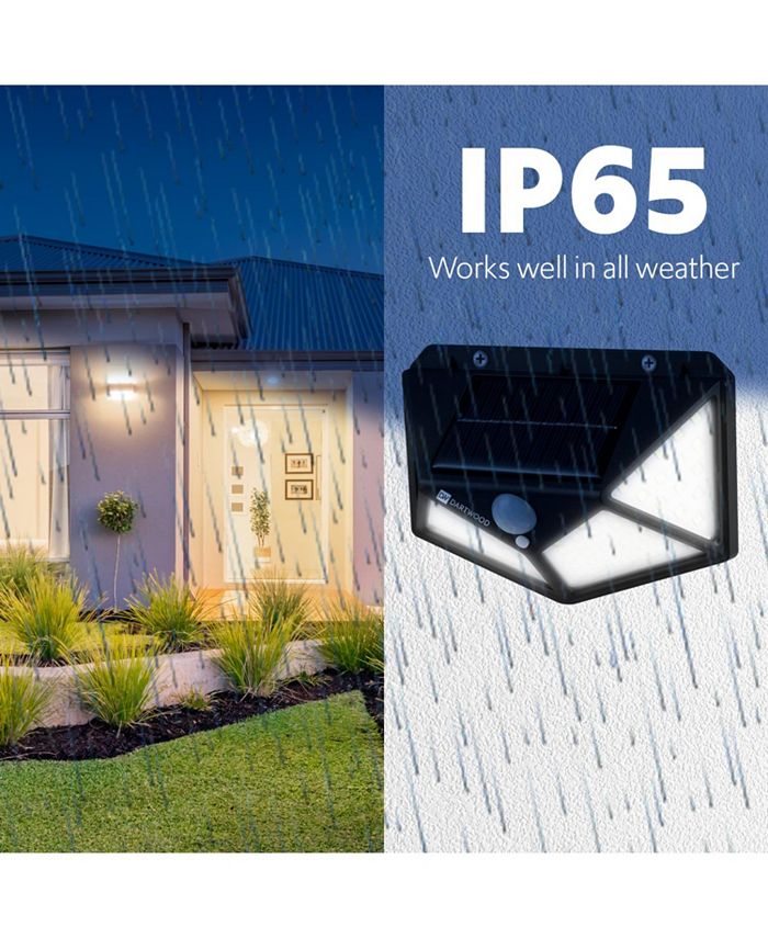 Dartwood Outdoor Solar Lights with Motion Sensor - 100 LED 450 Lumens ...