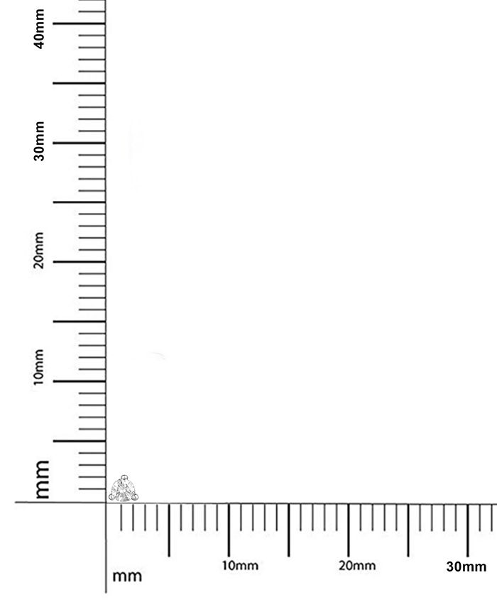 Macy's Diamond Single Stud Earring (1/10 ct. t.w.) in 14k White Gold ...