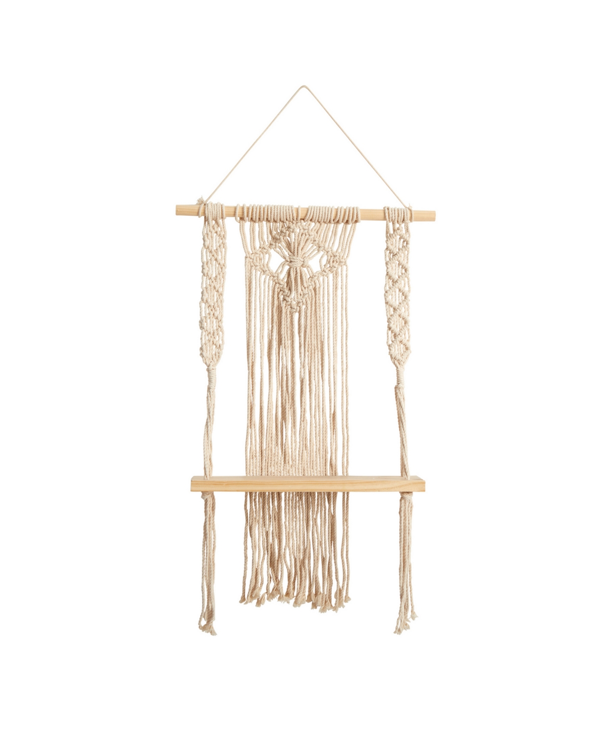 Click here for Boho Chic Single Shelf Woven Diamond Wall Art Deco... prices