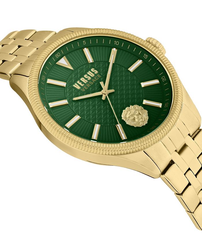 Versus Versace Versus by Versace Men's Colonne Gold-tone Stainless Steel Bracelet Watch 45mm ...