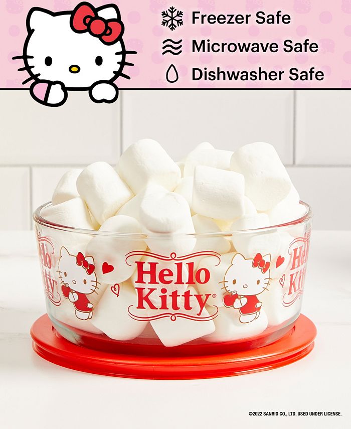 Pyrex 6 Piece Glass Storage Set Hello Kitty - Macy's