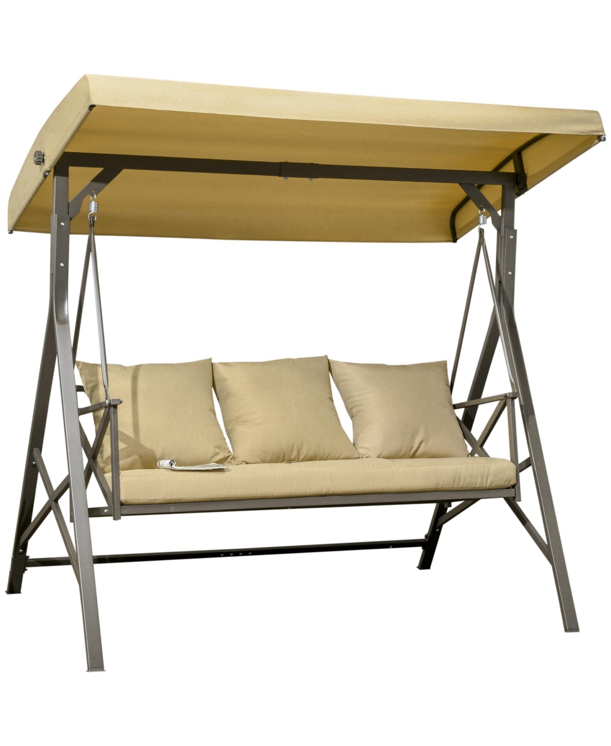 Click here for Outsunny 3-Seat Patio Swing Chair  Outdoor Canopy... prices
