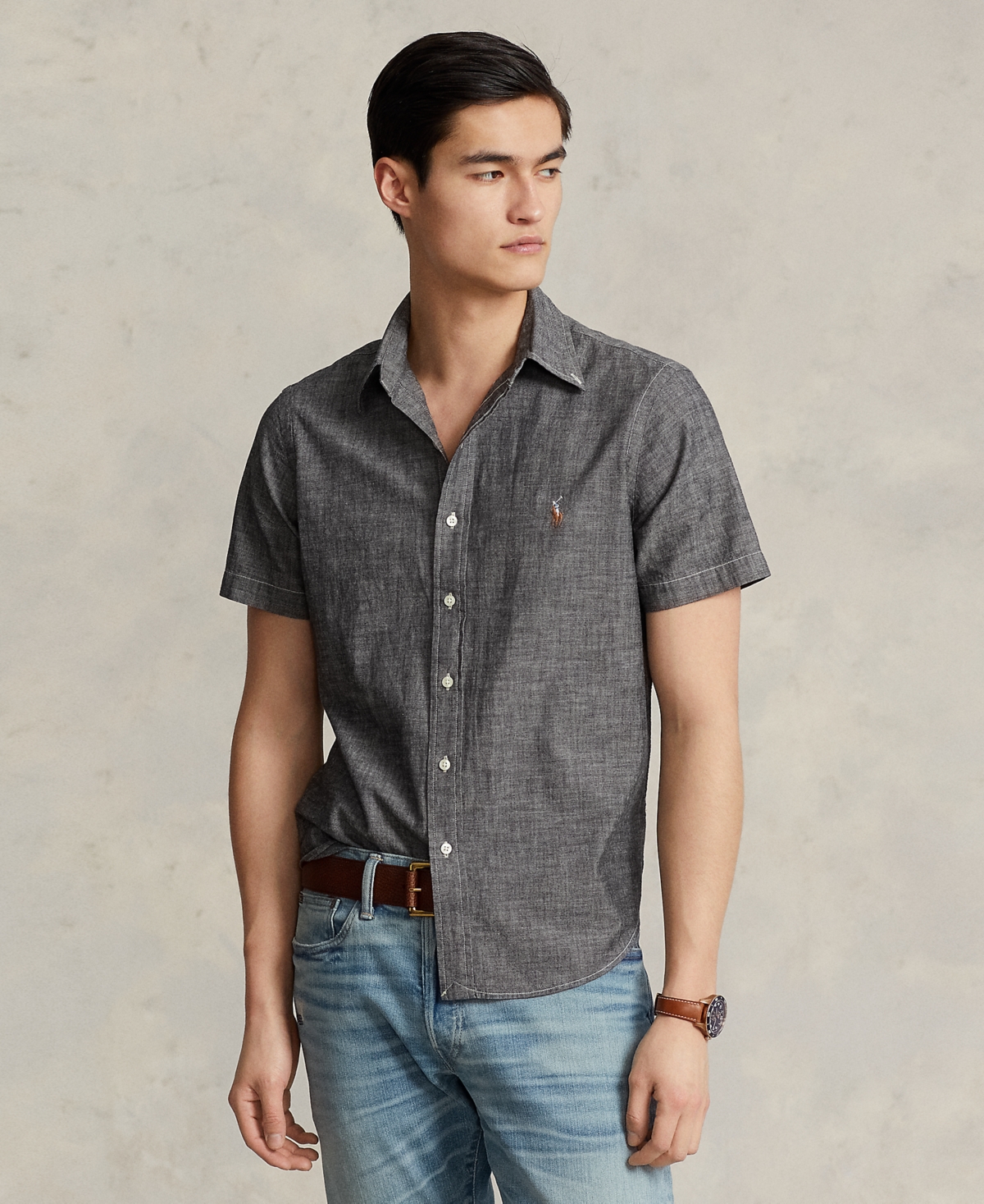 Click here for Polo Ralph Lauren Mens Classic-Fit Chambray Shirt... prices