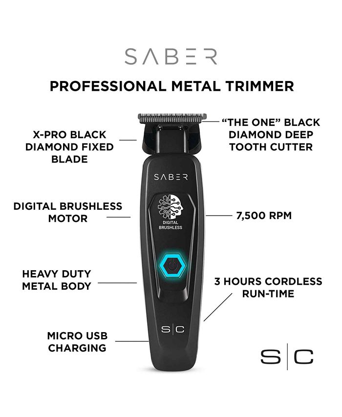 StyleCraft Professional Saber Cordless Professional Hair Trimmer - Macy's