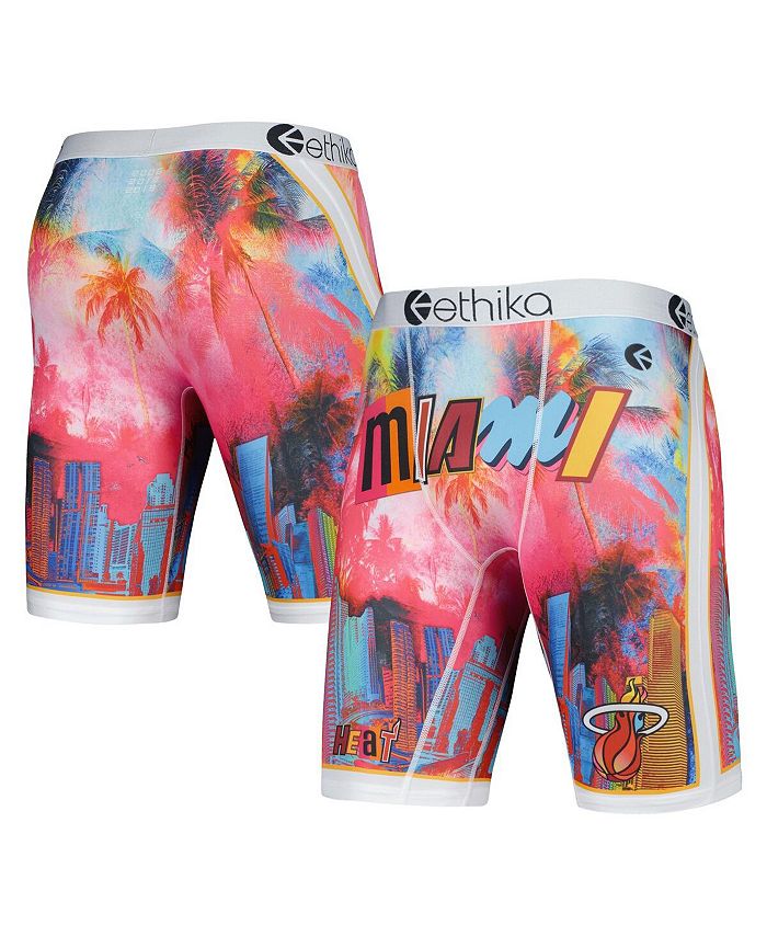 Ethika Men's White Miami Heat City Edition Boxer Briefs - Macy's