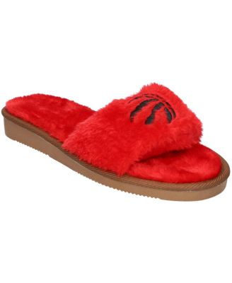 Women's FOCO Toronto Raptors Faux Fur Slide Slippers - Macy's