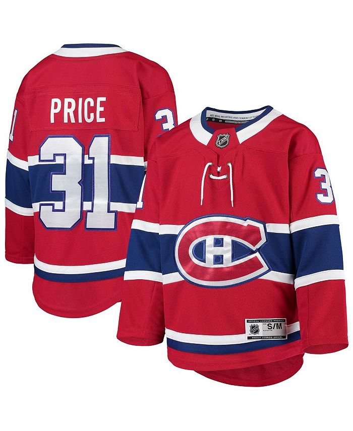 Outerstuff Big Boys and Girls Carey Price Red Montreal Canadiens ...