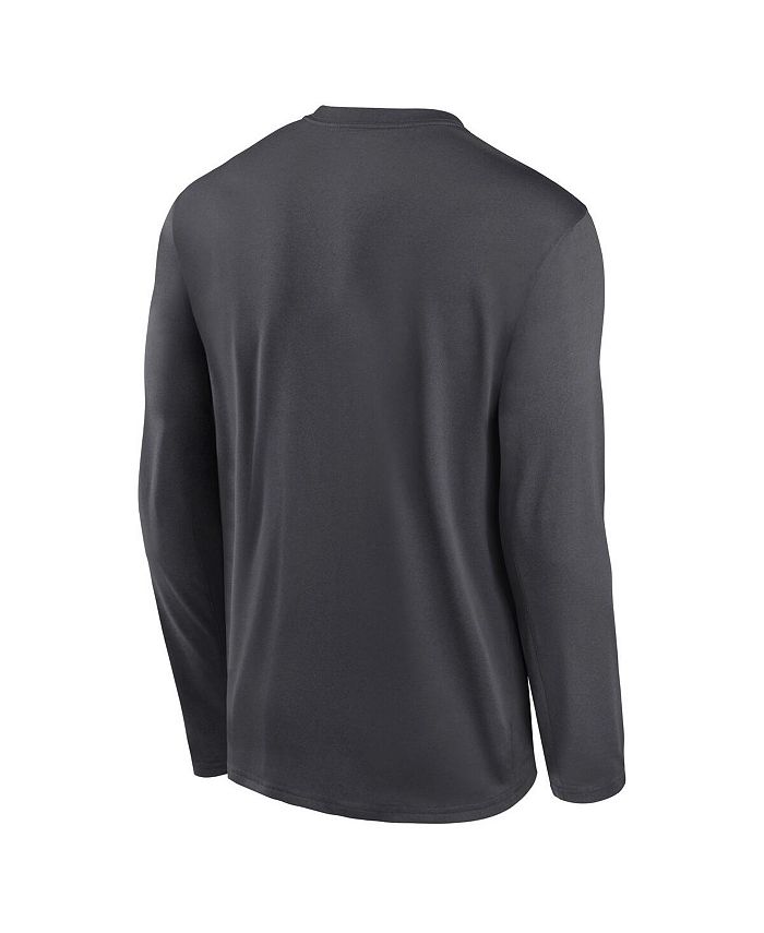 Nike Men's Anthracite Cleveland Guardians Icon Legend Performance Long Sleeve T-shirt - Macy's
