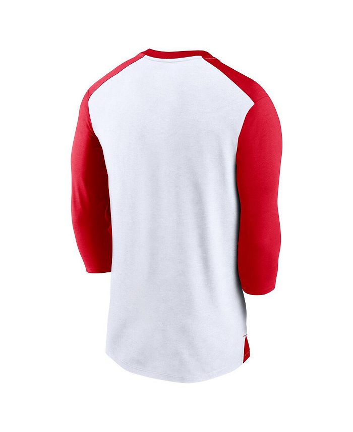 Nike Men's White, Red Kansas City Chiefs Rewind 3/4-Sleeve T-shirt - Macy's