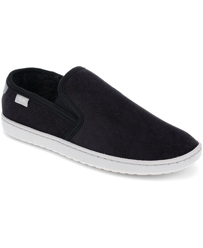 Dockers Men's Twin-Gore Corduroy Slip-On Slippers - Macy's