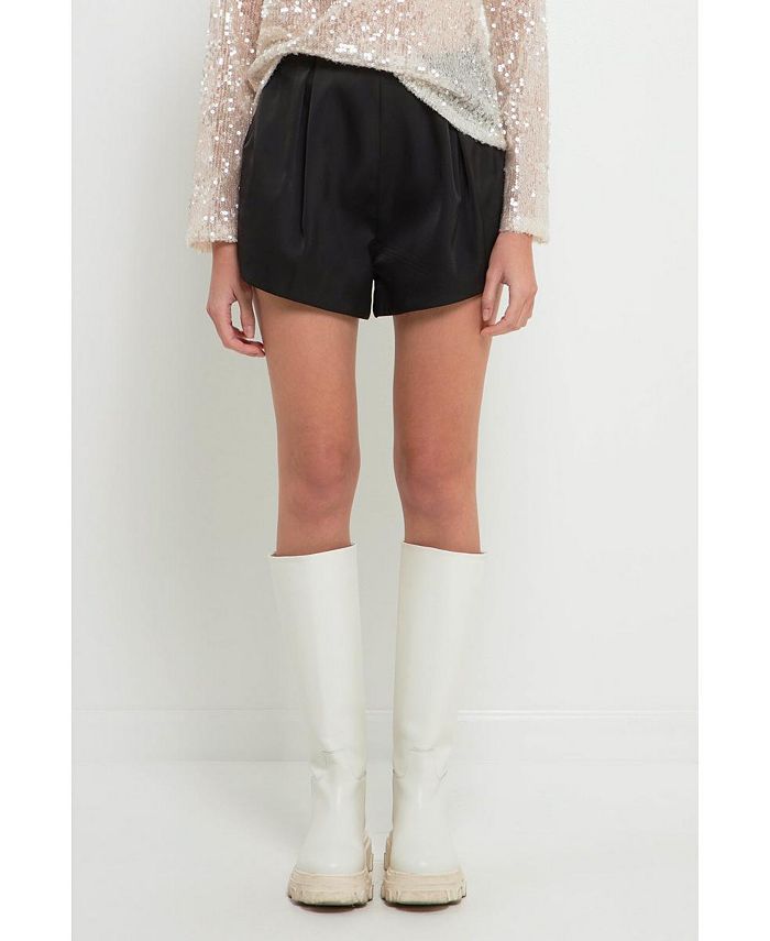 Grey Lab Women's High Waisted Balloon Shorts - Macy's