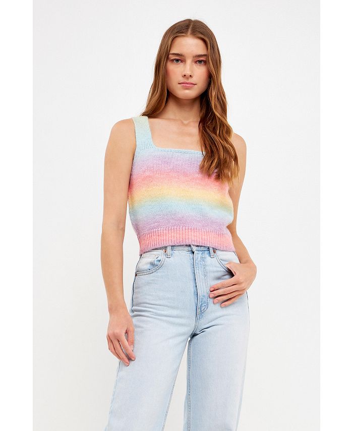 English Factory Women's Multi-color Knit Top - Macy's