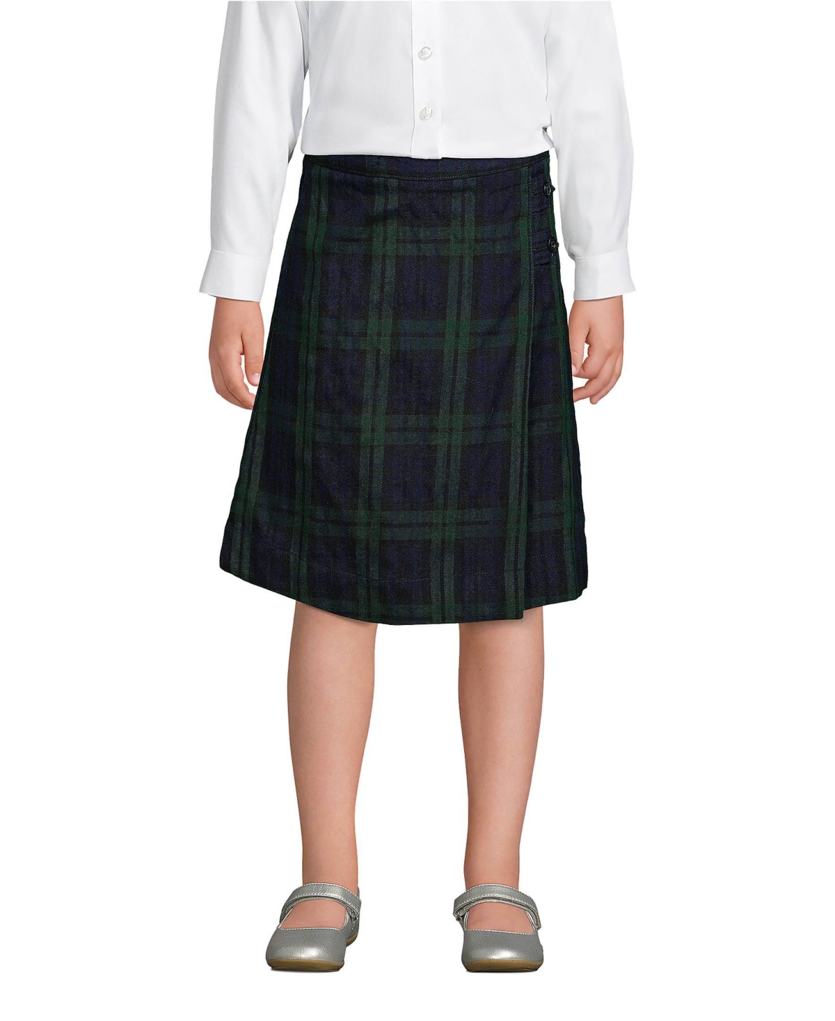 Click here for Lands End Girls School Uniform Plaid A-line Skirt... prices