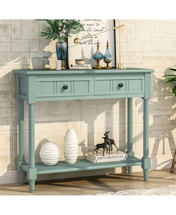 Simplie Fun Daisy Series Console Table Traditional Design With Two ...