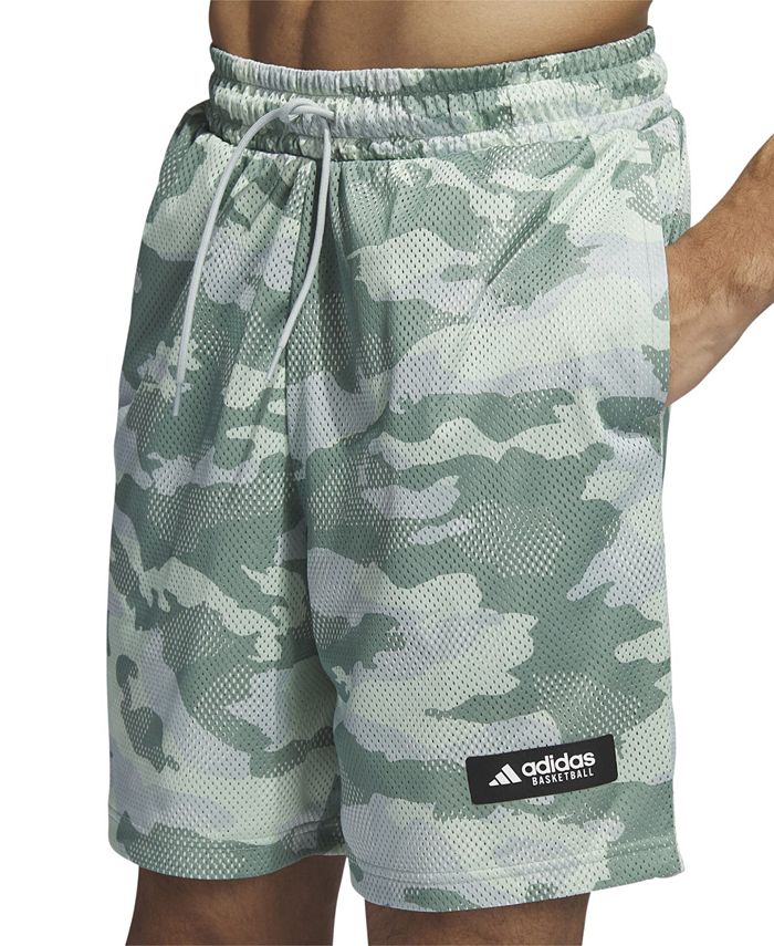 adidas Men's Legends Loose-Fit Camouflage 9" Mesh Basketball Shorts ...