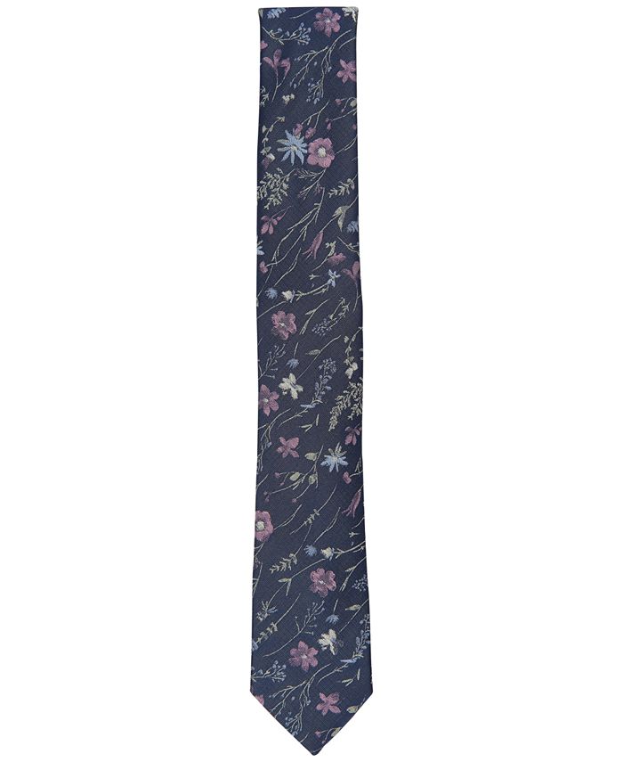 Bar III Men's Carlson Floral Tie, Created for Macy's - Macy's