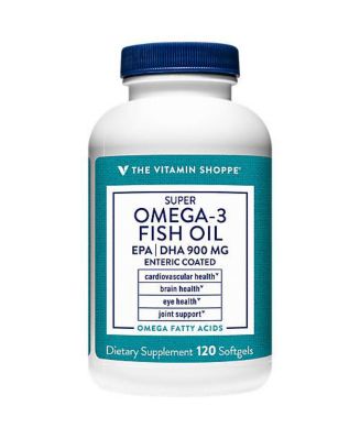 The Vitamin Shoppe Super Omega-3 Fish Oil - EPA/DHA - Supports Cardiovascular, Brain, & Eye ...