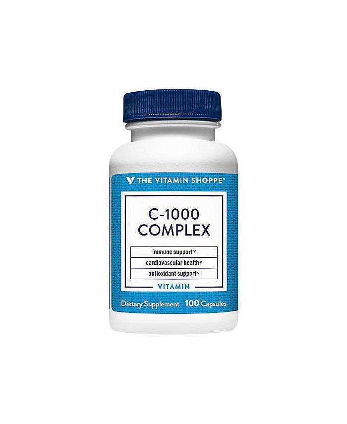 The Vitamin Shoppe Vitamin C-1000 Complex - Immune, Antioxidant & Cardiovascular Health Support ...