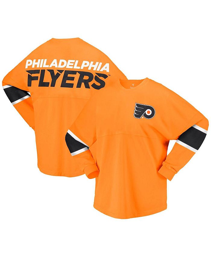Fanatics Women's Orange Philadelphia Flyers Jersey Long Sleeve T-shirt ...