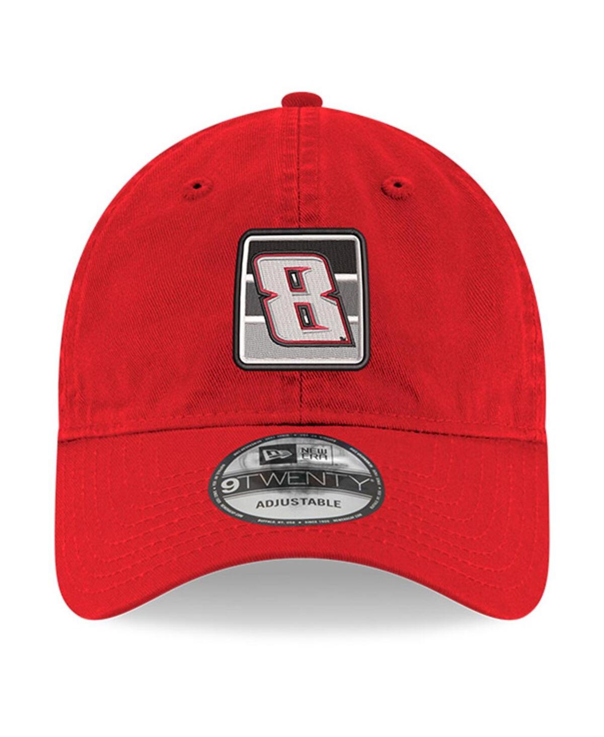 New Era Men's Scarlet Kyle Busch 9twenty Side Patch Adjustable Hat ...