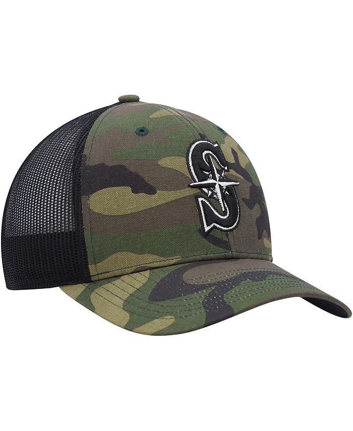 '47 Brand Men's Camo Seattle Mariners Trucker Snapback Hat - Macy's