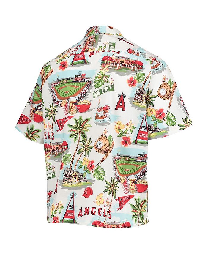 Reyn Spooner Men's White Los Angeles Angels Scenic Button-Up Shirt - Macy's