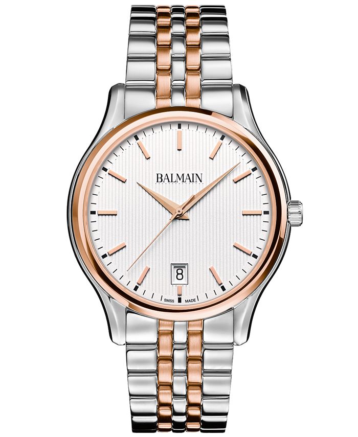 Balmain Men's Swiss Beleganza Two-Tone Stainless Steel Bracelet Watch ...