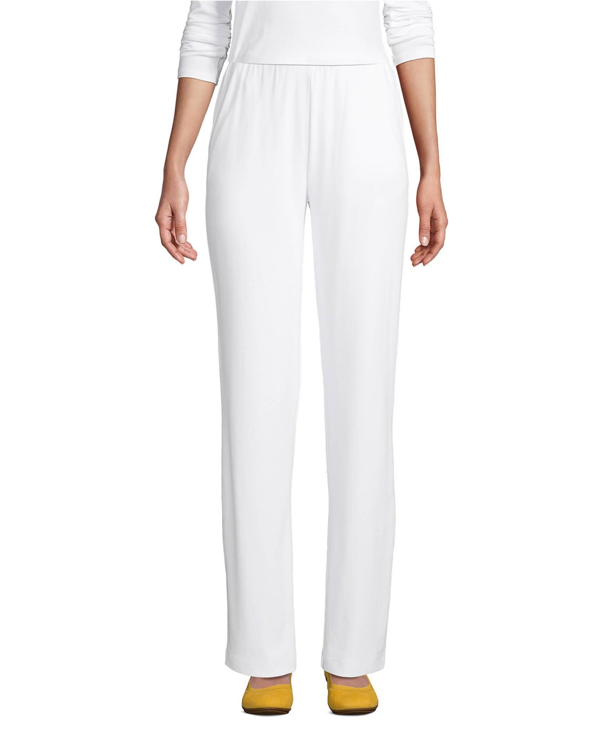 Click here for Lands End Petite Sport Knit High Rise Elastic Wais... prices