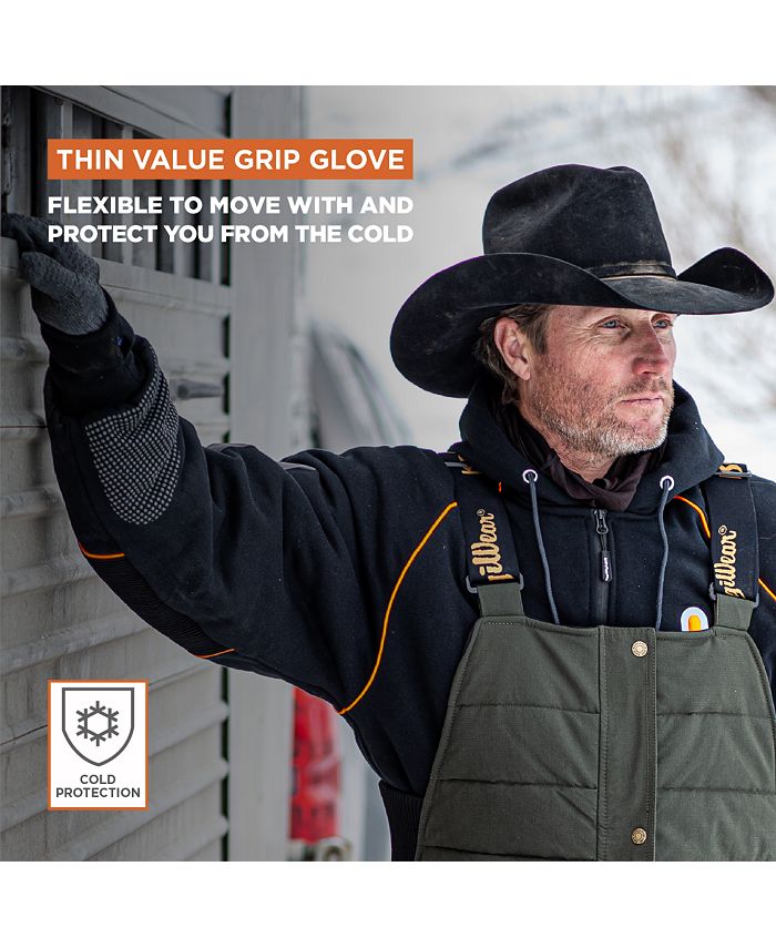 RefrigiWear Men's Nitrile Micro Foam Coated Thin Value Grip Dexterity ...