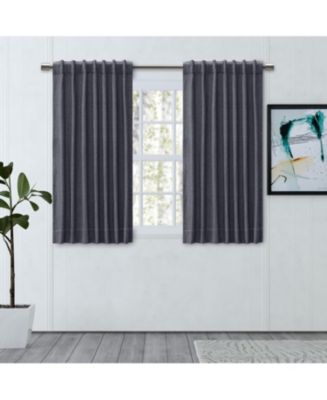 Chevron 80C/20P Sustainable Triple Lined Rod Pocket w/Back Tabs Curtain ...