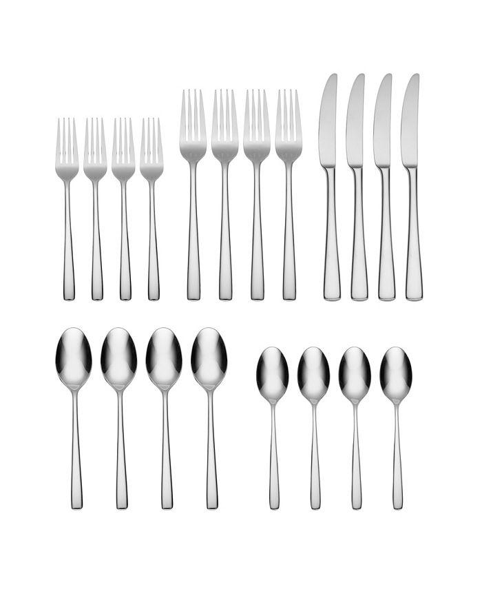 Oneida Doublet 20 Piece Everyday Flatware Set, Service For 4 - Macy's