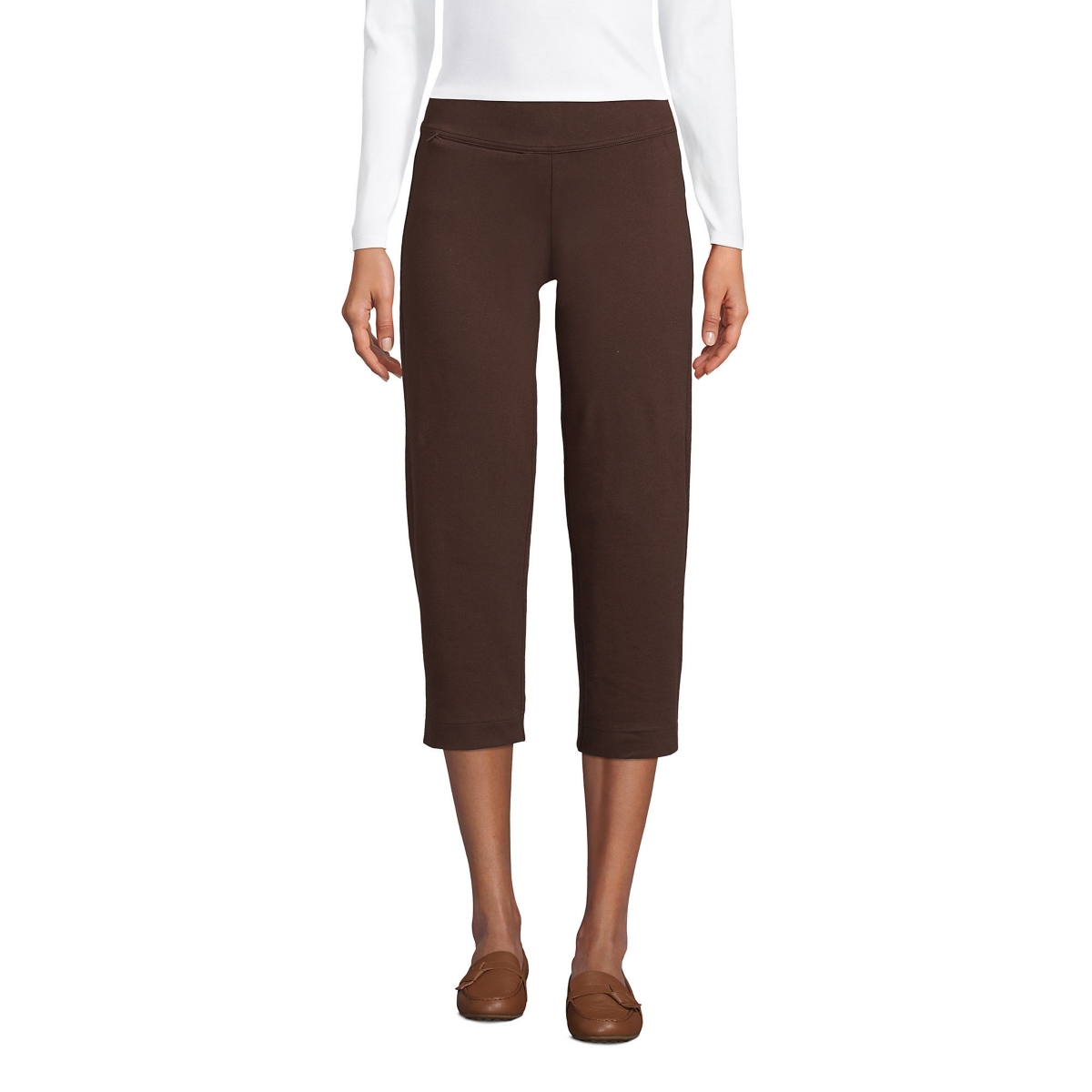Click here for Lands End Womens Starfish Mid Rise Pull On Crop Pa... prices