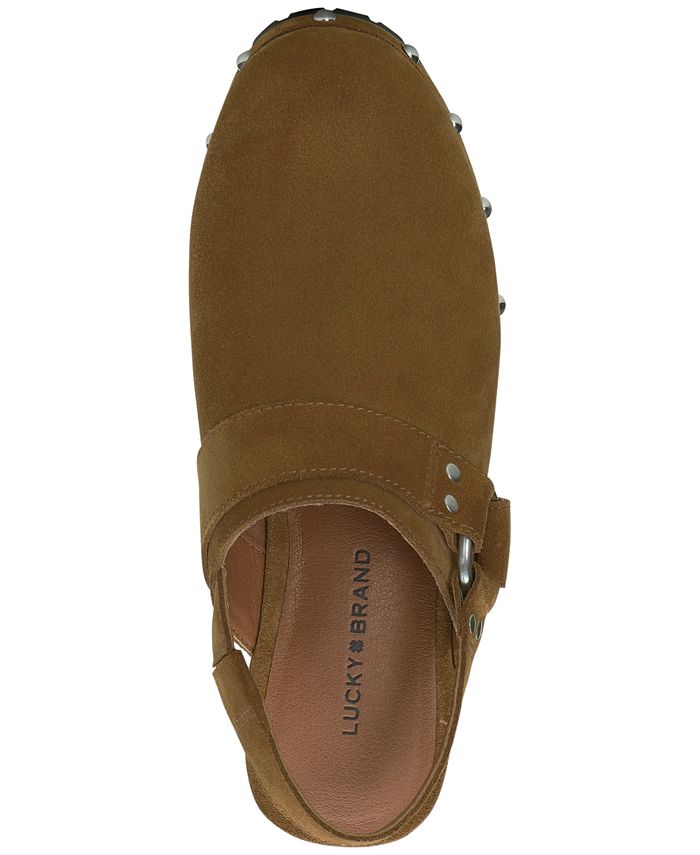 Lucky Brand Women's Blaton Studded Platform Slingback Clogs - Macy's