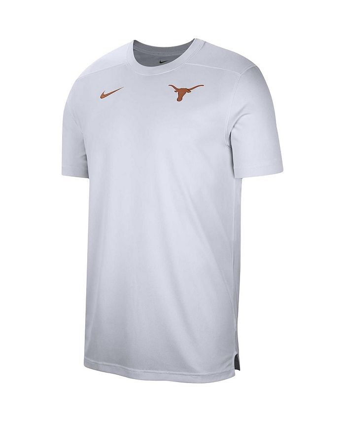 Nike Men's White Texas Longhorns Sideline Coaches Performance Top - Macy's