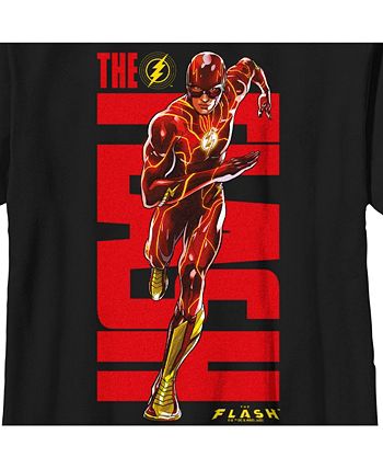 DC Comics Boy's The Flash Bold Red Logo Superhero Child T-Shirt ...
