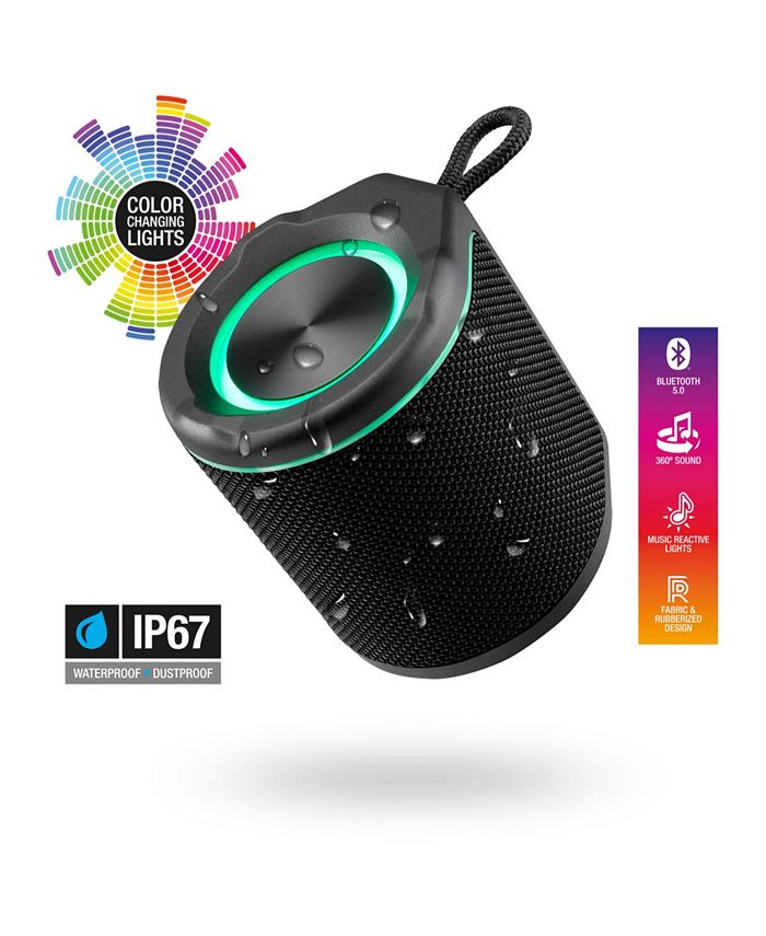 iLive Light Up Wireless Water-Resistant Fabric Speaker - Macy's