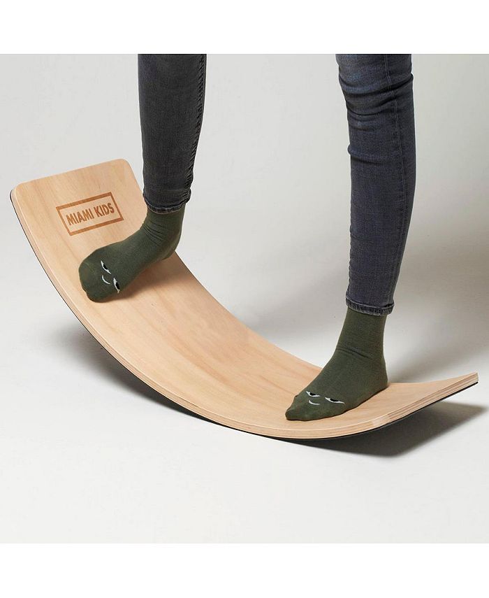 RocketBaby Natural Wood Balance Board Montessori Inspired - Macy's