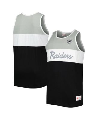 Men's Mitchell & Ness Gray and Black Las Vegas Raiders Big and Tall ...