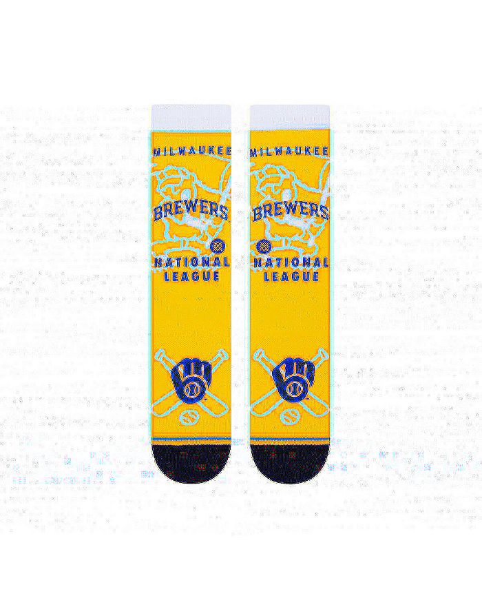 Stance Men's Milwaukee Brewers Hey Batter Crew Socks - Macy's