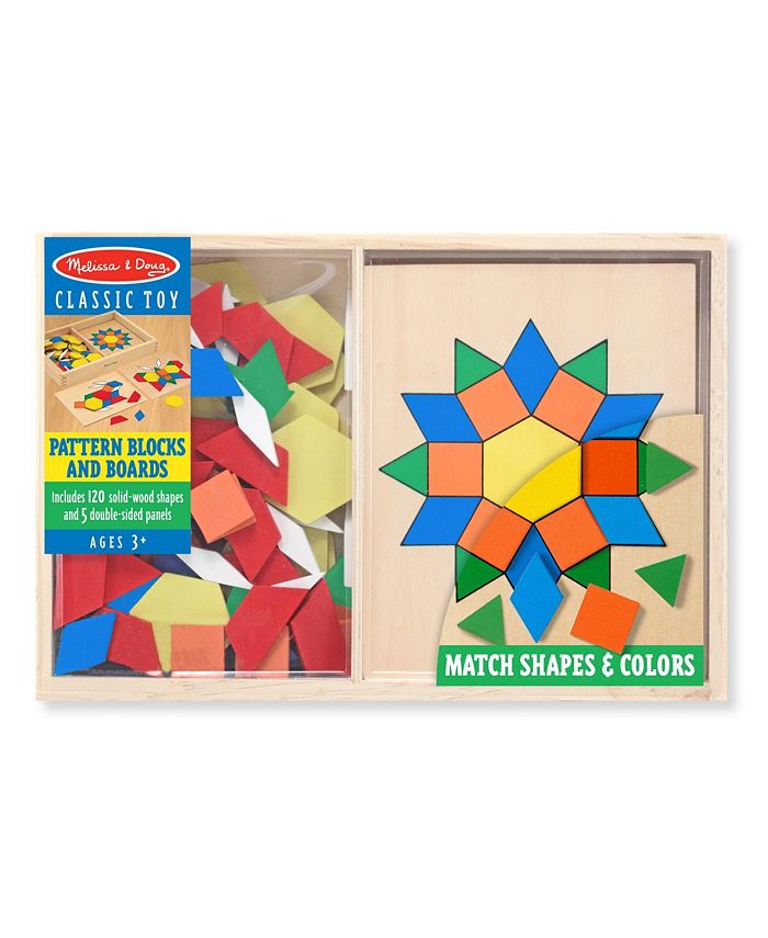 Melissa and Doug Melissa & Doug Pattern Blocks and Boards - Classic Toy ...