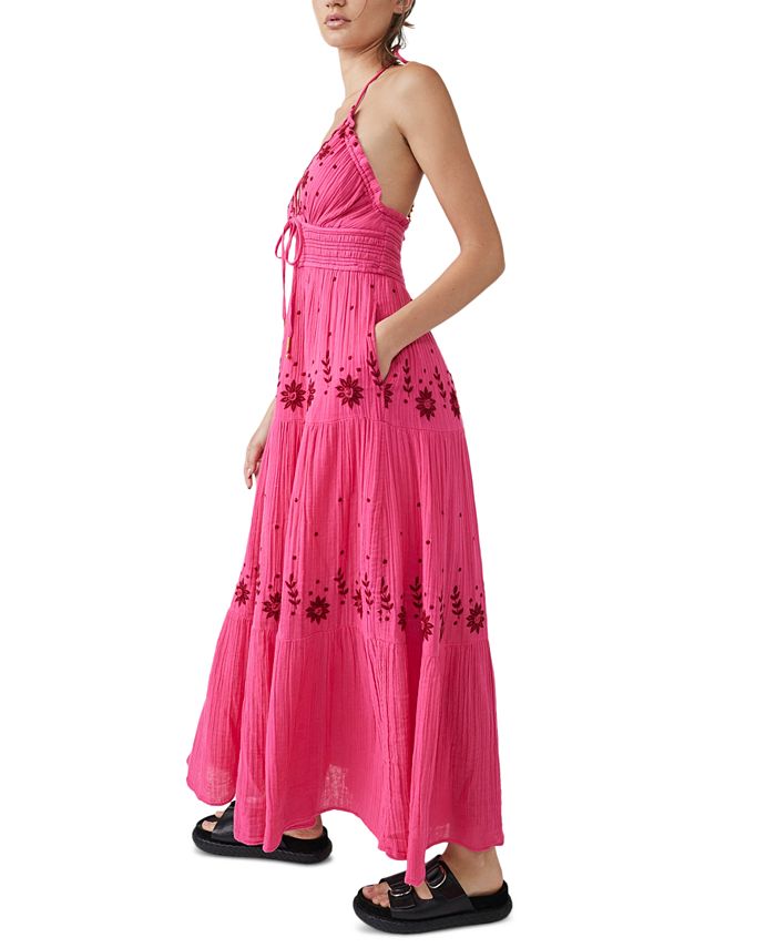 Free People Women's Real Love Embroidered Maxi Dress - Macy's