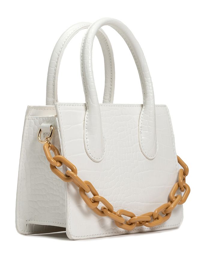 LIKE DREAMS Kenzie Chain Croc Faux Leather Mini Crossbody Bag - Macy's