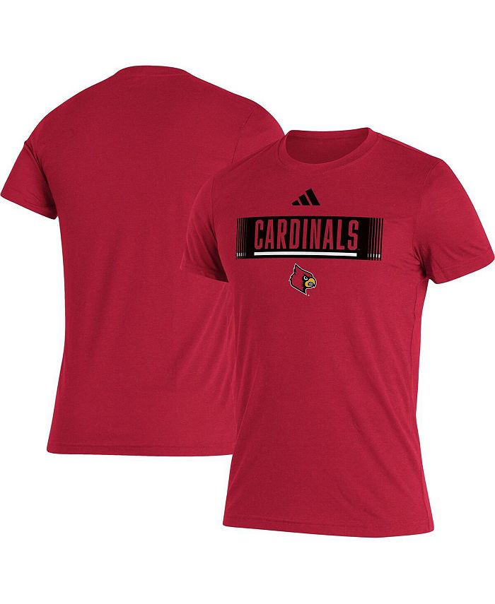 adidas Men's Red Louisville Cardinals Wordmark Tri-Blend T-shirt - Macy's