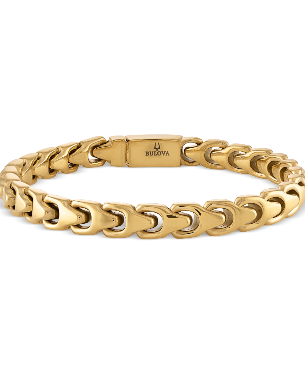 Click here for Bulova Mens Link Bracelet in Gold-Plated Stainless... prices