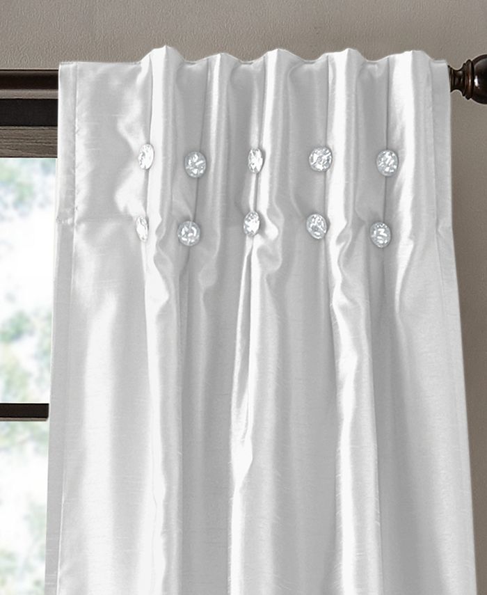 Peri Home Gemstone Inverted Pleat with Button Lined 2-Piece Curtain ...