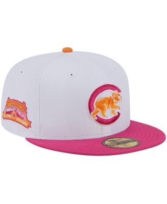 Men's New Era White, Pink Chicago Cubs Wrigley Field 100th Anniversary ...